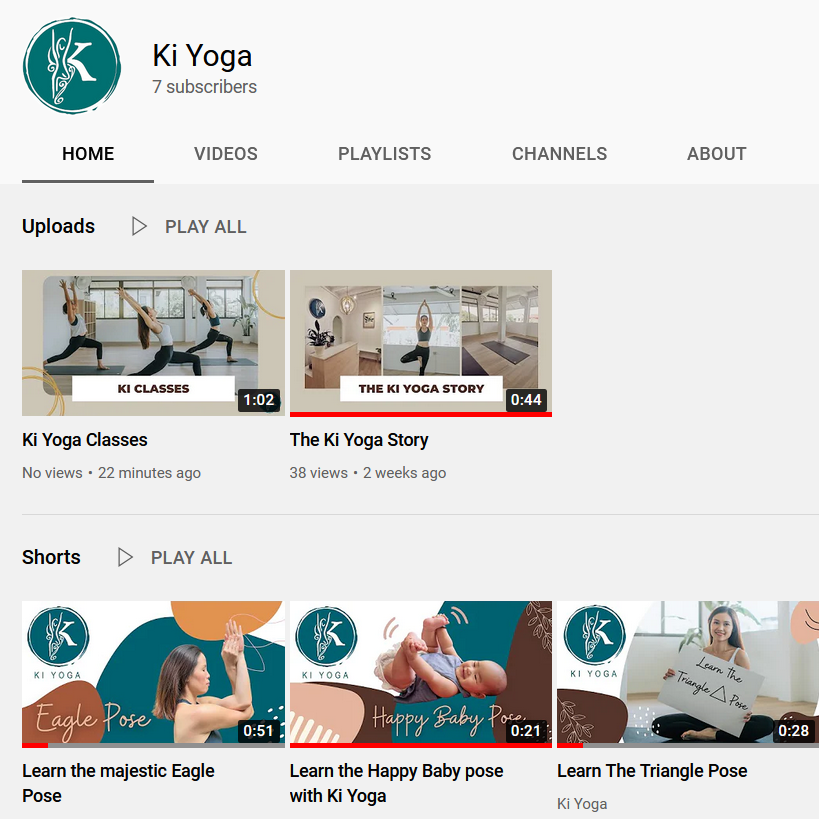 The Ki Yoga Youtube channel – KI YOGA SERANGOON GARDENS